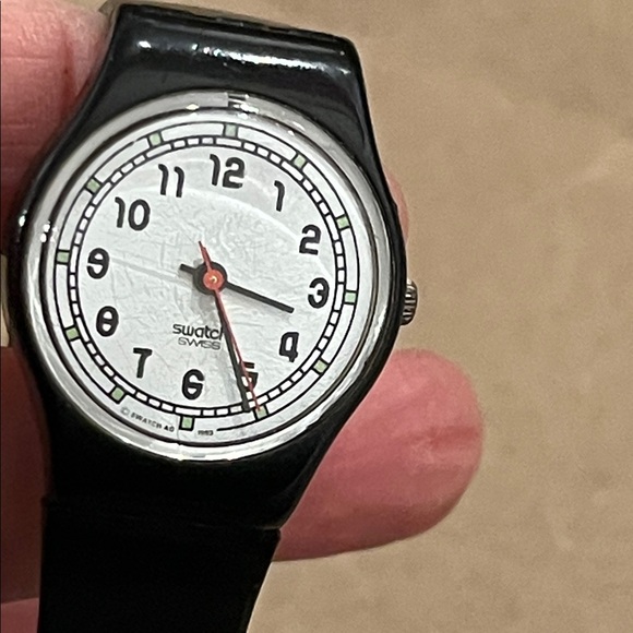 Swatch | Accessories | Vintage 993 Swatch Black And White Smartwatch ...